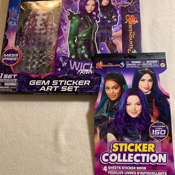 Toys | Disney The Descendants Gift Set 1 Stickers Sticker By Number ...